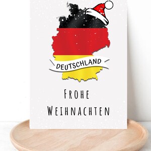 Germany Flag Cards, Germany Printable Christmas Cards, Germany ...