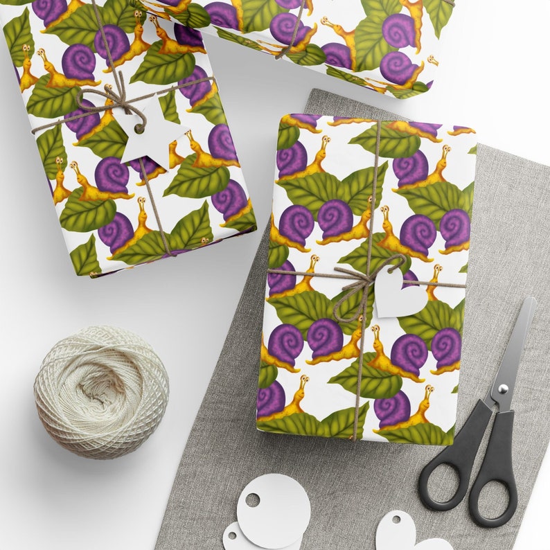 Snail Wrapping Papers, Snail Gifts Wrapping Paper Roll, Cute Snail ...