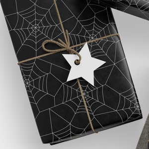 Spider Web Wrapping Papers, Web Wrapping Paper, Halloween Wrapping ...