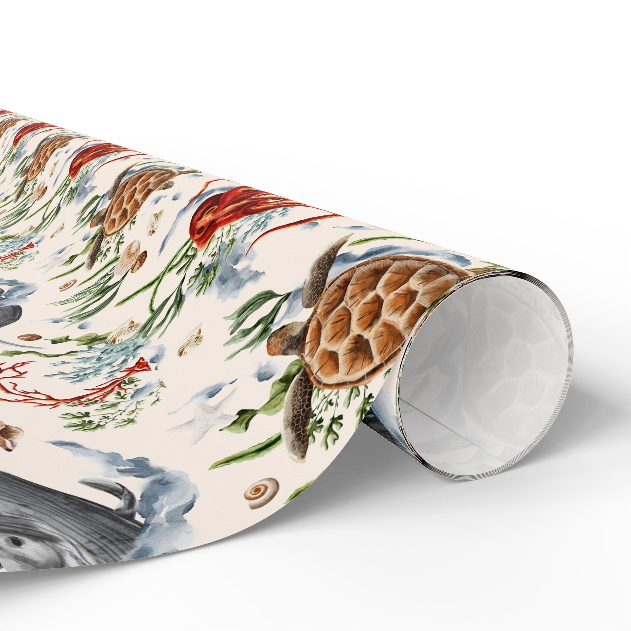 Underwater Wrapping Papers, Sea Animals Wrapping Paper, Sea Animals ...