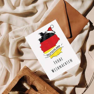 Germany Flag Cards, Germany Printable Christmas Cards, Germany ...