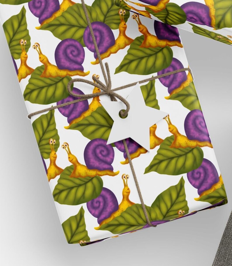 Snail Wrapping Papers, Snail Gifts Wrapping Paper Roll, Cute Snail ...