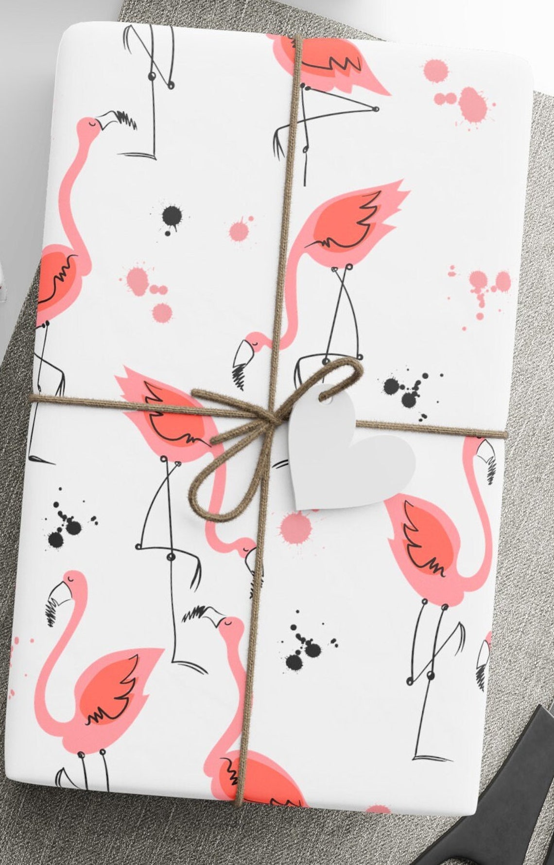 Flamingo Wrapping Papers, Flamingo Gifts Wrapping Paper, Flamingo Bird ...