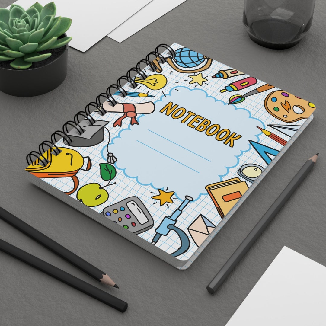 Back to School Spiral Bound Notebook, School Notebook, Back to School ...
