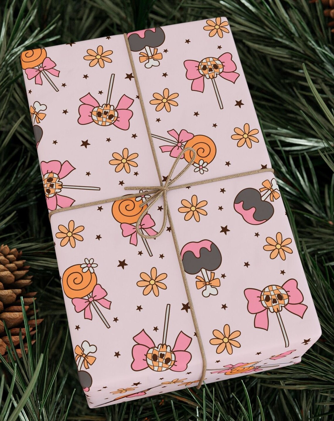 Halloween Sweet Candy Wrapping Papers, Halloween Gift Wrapping Paper ...