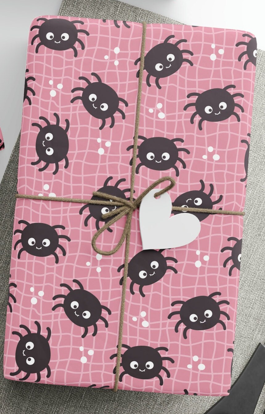 Spider Wrapping Paper Roll, Spiders Birthday Gift Wrapping Paper ...