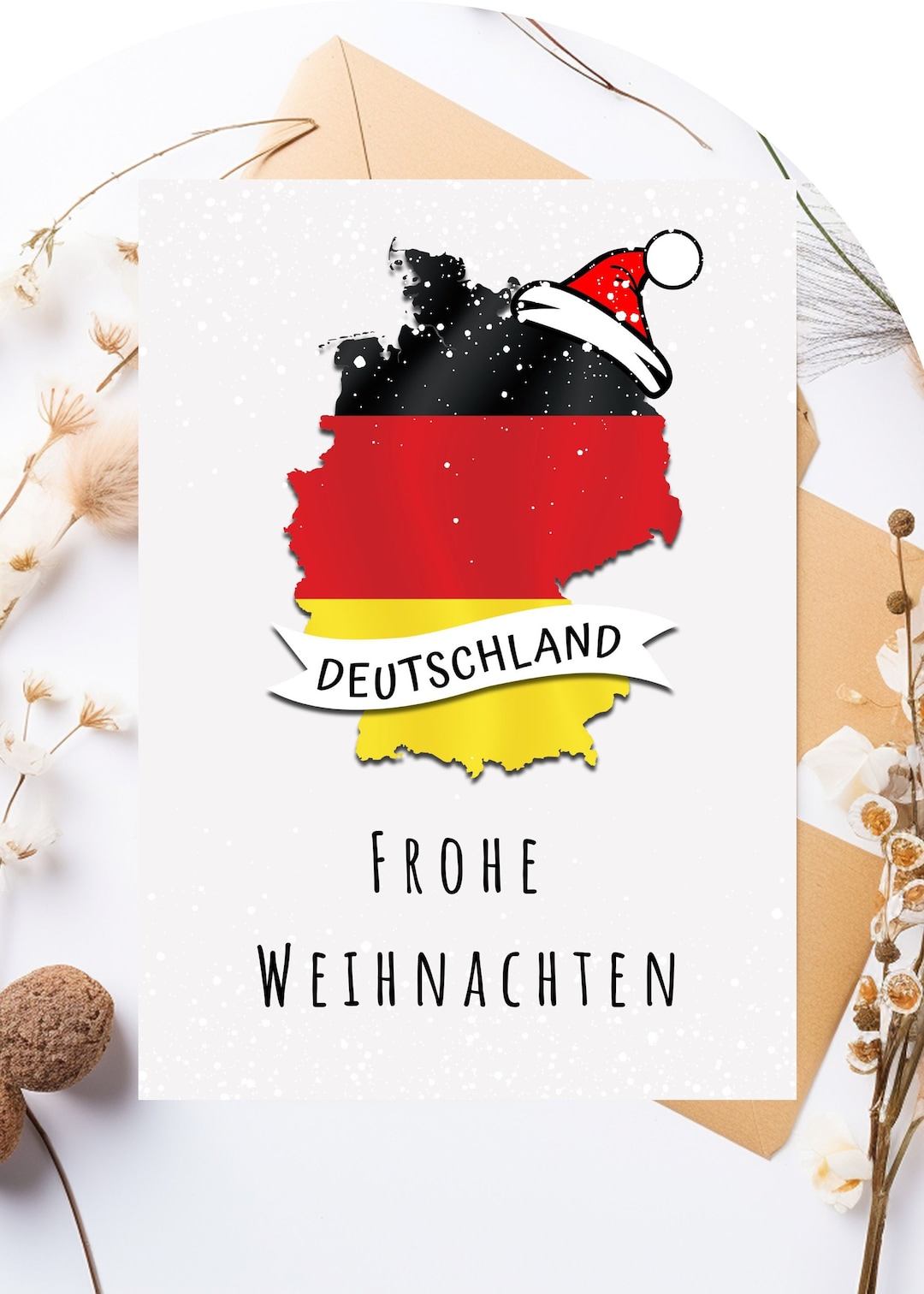 Germany Flag Cards, Germany Printable Christmas Cards, Germany ...