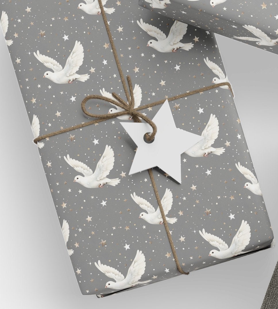 Dove Wrapping Papers, White Doves Gifts Wrapping Paper Roll, Dove Gifts ...
