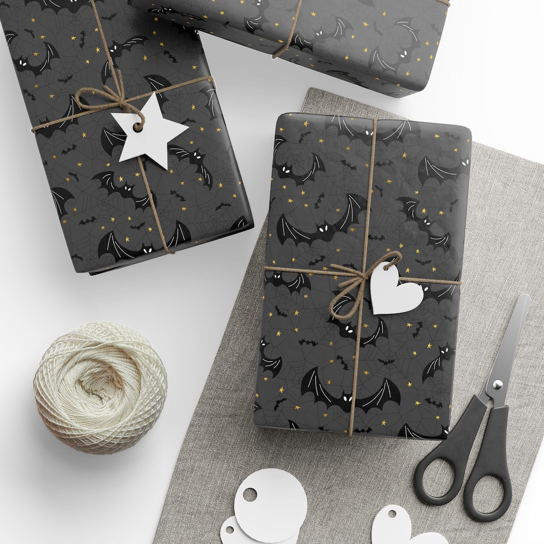 Bat Wrapping Papers, Halloween Bats Gifts Wrapping Paper Roll, Bats ...