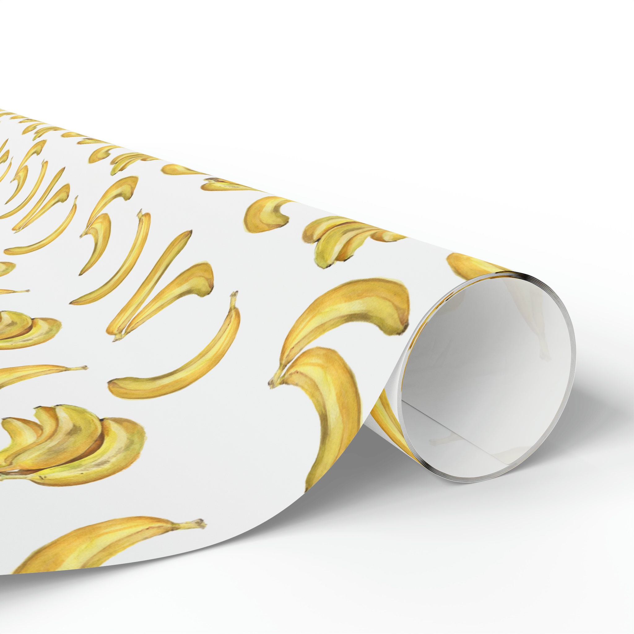 Banana Wrapping Paper, Bananas Birthday Gift Wrapping Paper, Banana ...