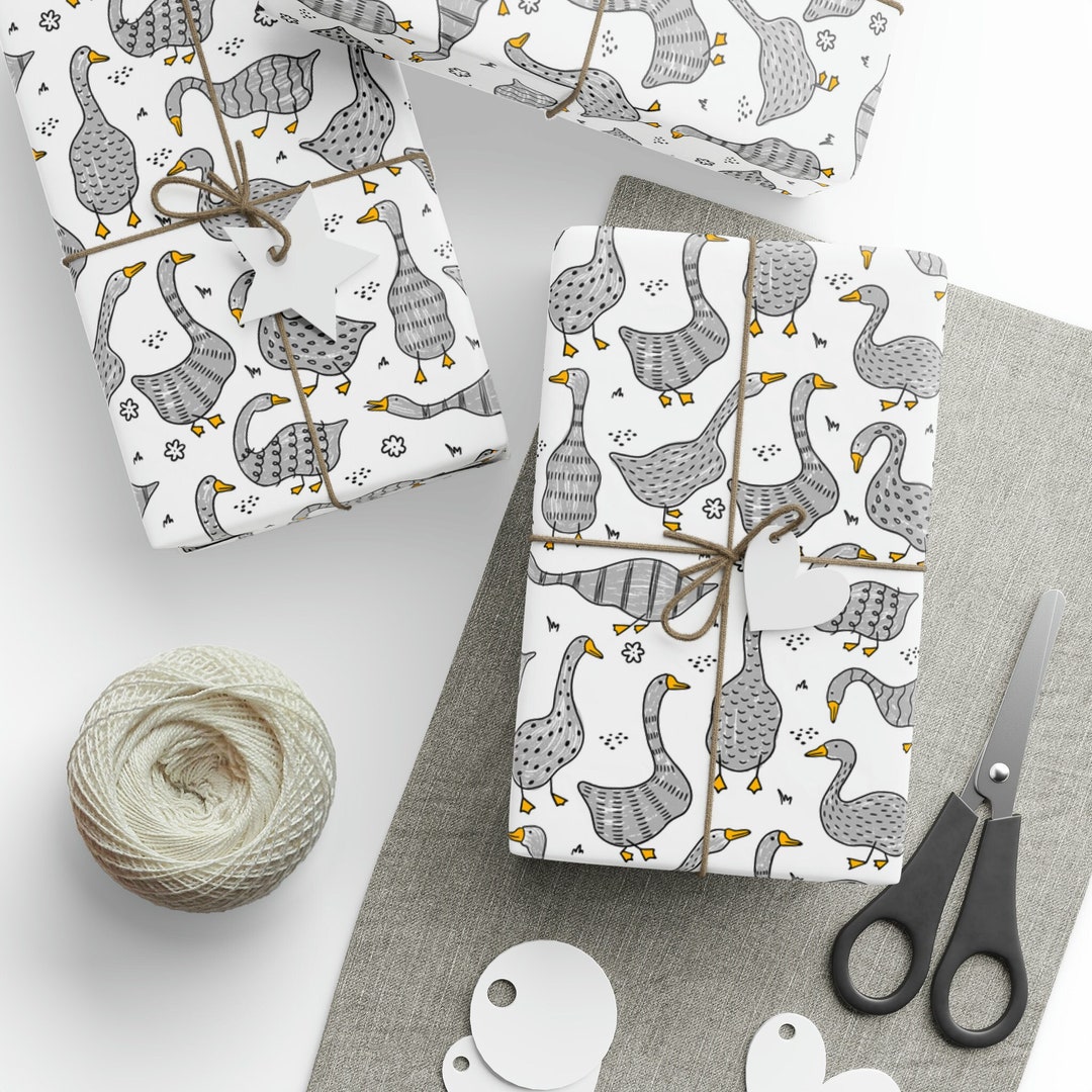 Goose Gift Wrapping Paper Roll, Goose Birthday Gift Wrapping Paper ...