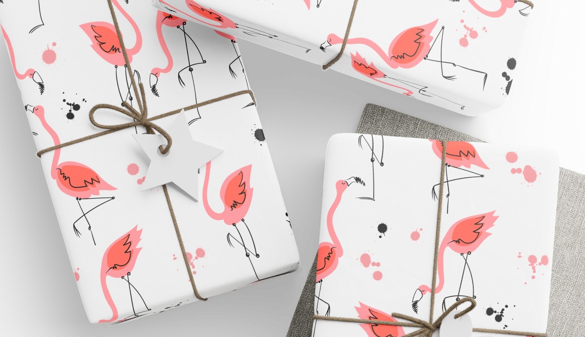 Flamingo Wrapping Papers, Flamingo Gifts Wrapping Paper, Flamingo Bird ...