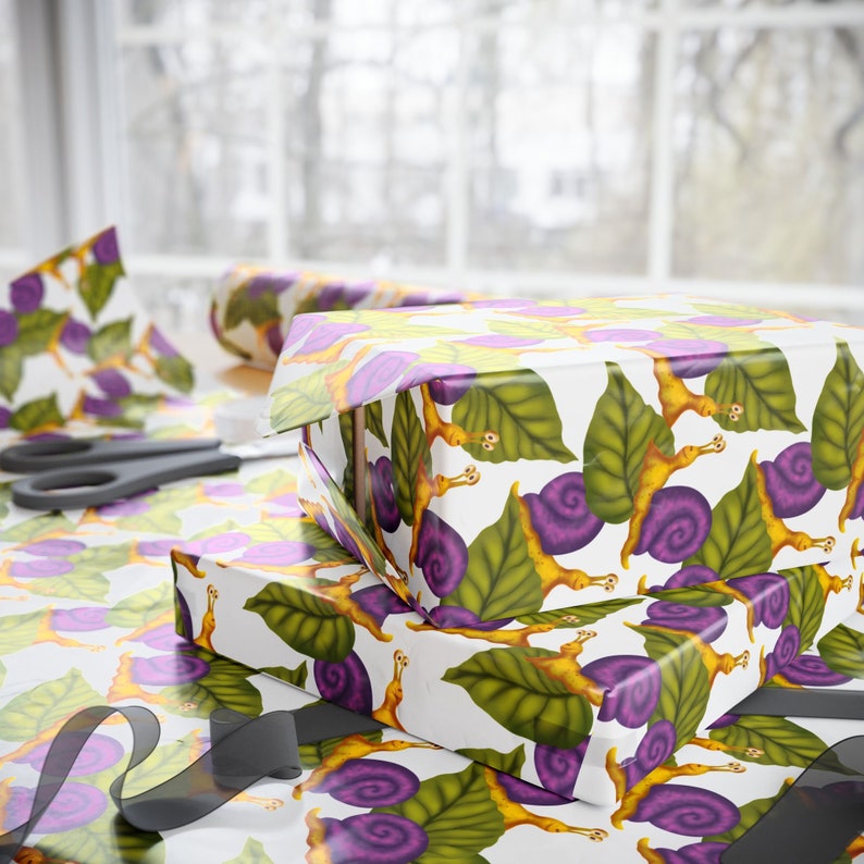Snail Wrapping Papers, Snail Gifts Wrapping Paper Roll, Cute Snail ...