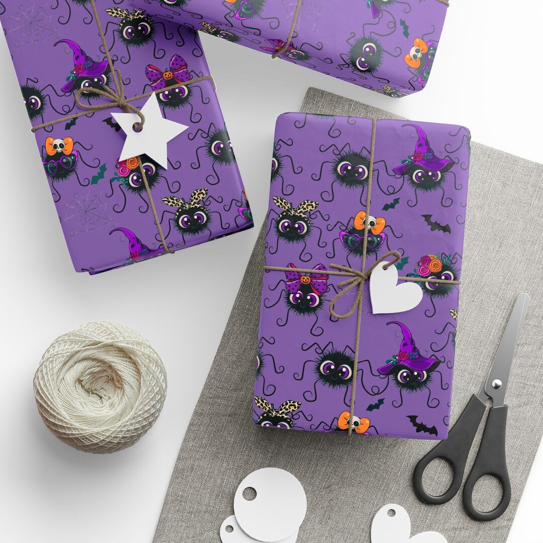 Spider Wrapping Papers, Cute Spider Wrapping Paper Roll, Spider ...