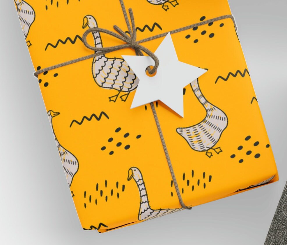 Goose Gift Wrapping Paper, Goose Gifts, Goose Birthday Gift Wrapping ...