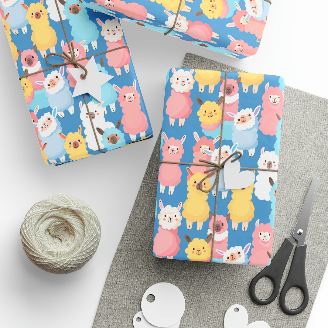 Alpaca Wrapping Paper Roll, Alpaca Gifts, Alpaca Birthday Gifts ...