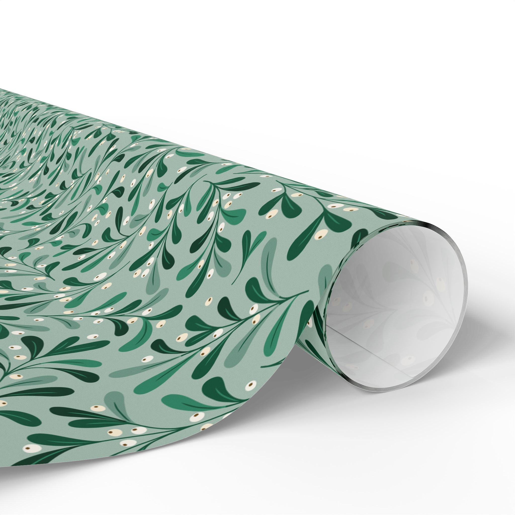 Mistletoe Wrapping Papers, Christmas Mistletoe Gifts Wrapping Paper ...