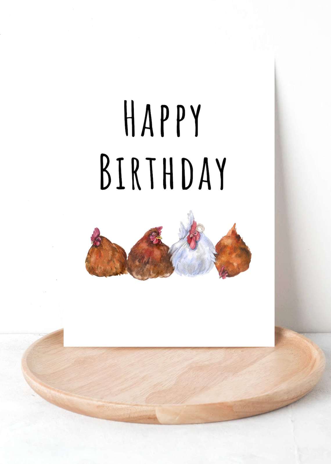 Happy Birthday Chickens Cards, Chicken Printable Cards, Birthday ...
