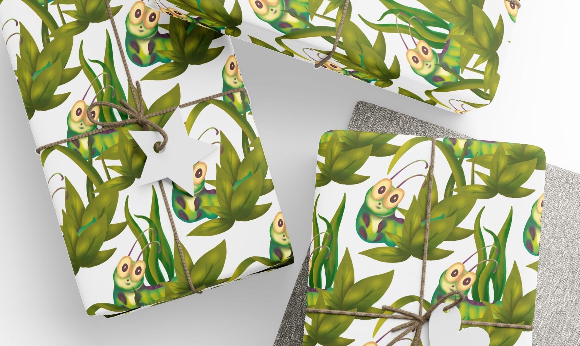Caterpillar Wrapping Papers, Caterpillar Gifts Wrapping Paper Roll ...