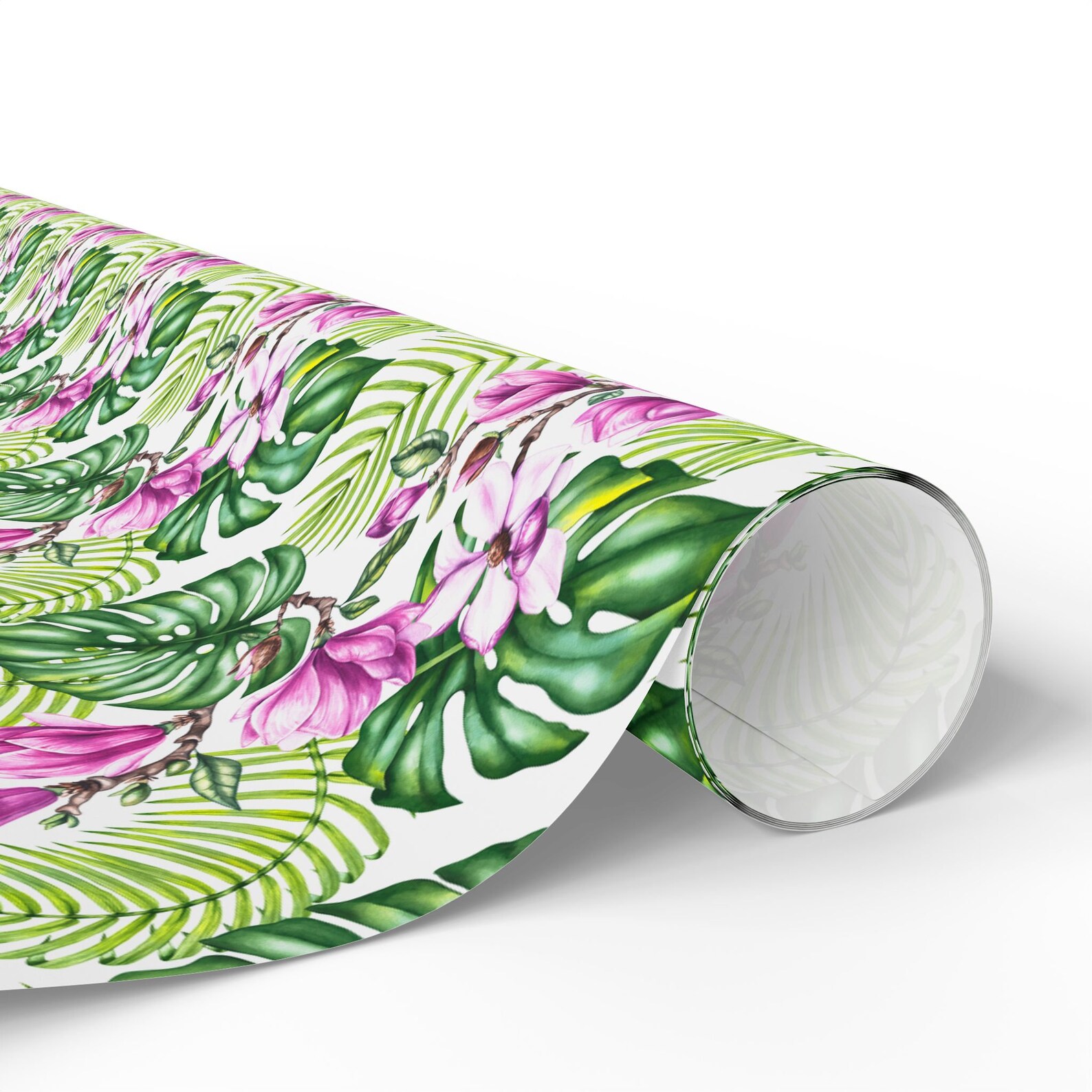 Magnolia Wrapping Papers, Tropical Magnolia Gifts Wrapping Paper Roll ...