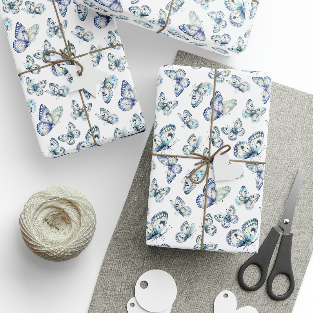 Butterfly Wrapping Paper Roll, Butterfly Gifts Wrapping Paper ...