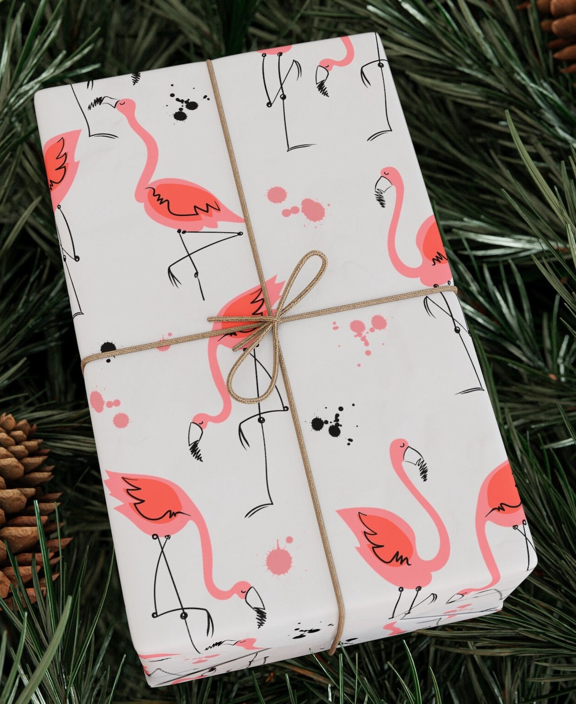 Flamingo Wrapping Papers, Flamingo Gifts Wrapping Paper, Flamingo Bird ...