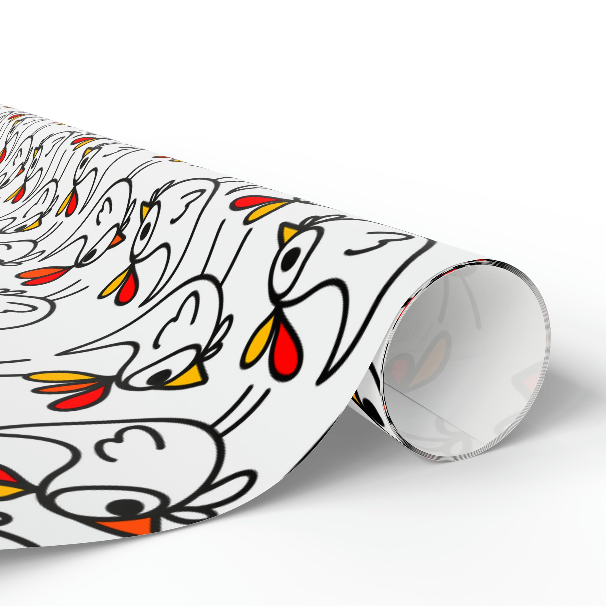 Chickens Gifts Wrapping Papers, Cute Chicken Gift Wrapping Paper - Etsy