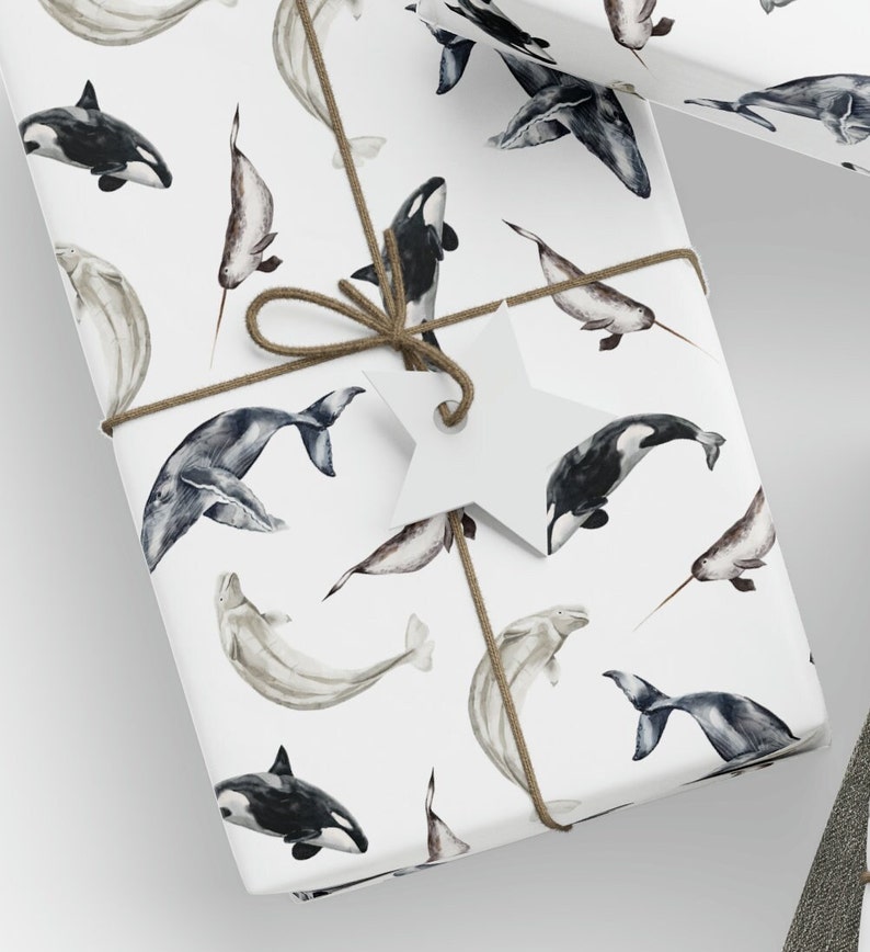 Arctic Animals Wrapping Paper Roll, Arctic Gifts, Polar Animals Gift ...