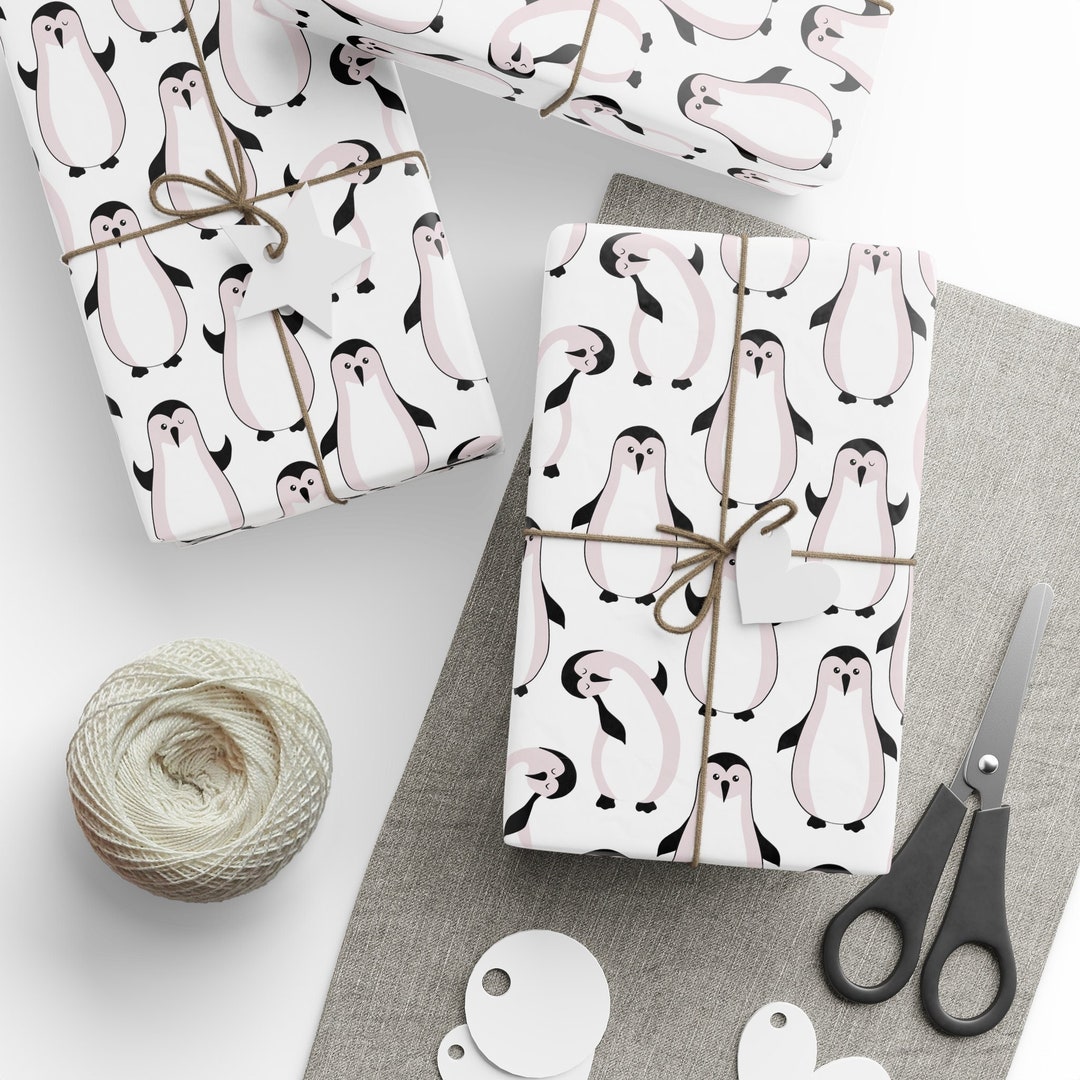 Penguin Wrapping Papers, Penguins Gifts Wrapping Paper Roll, Penguins ...