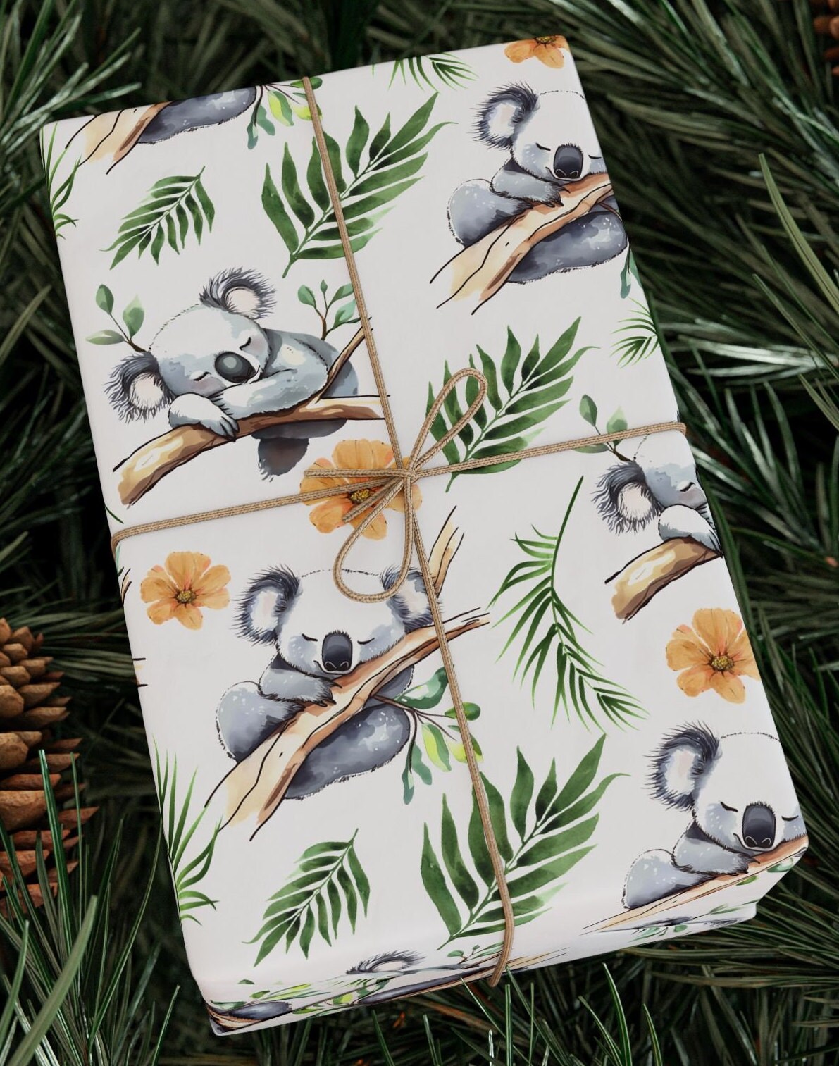 Koala Wrapping Papers, Koala Gifts Wrapping Paper Roll, Koala Birthday ...