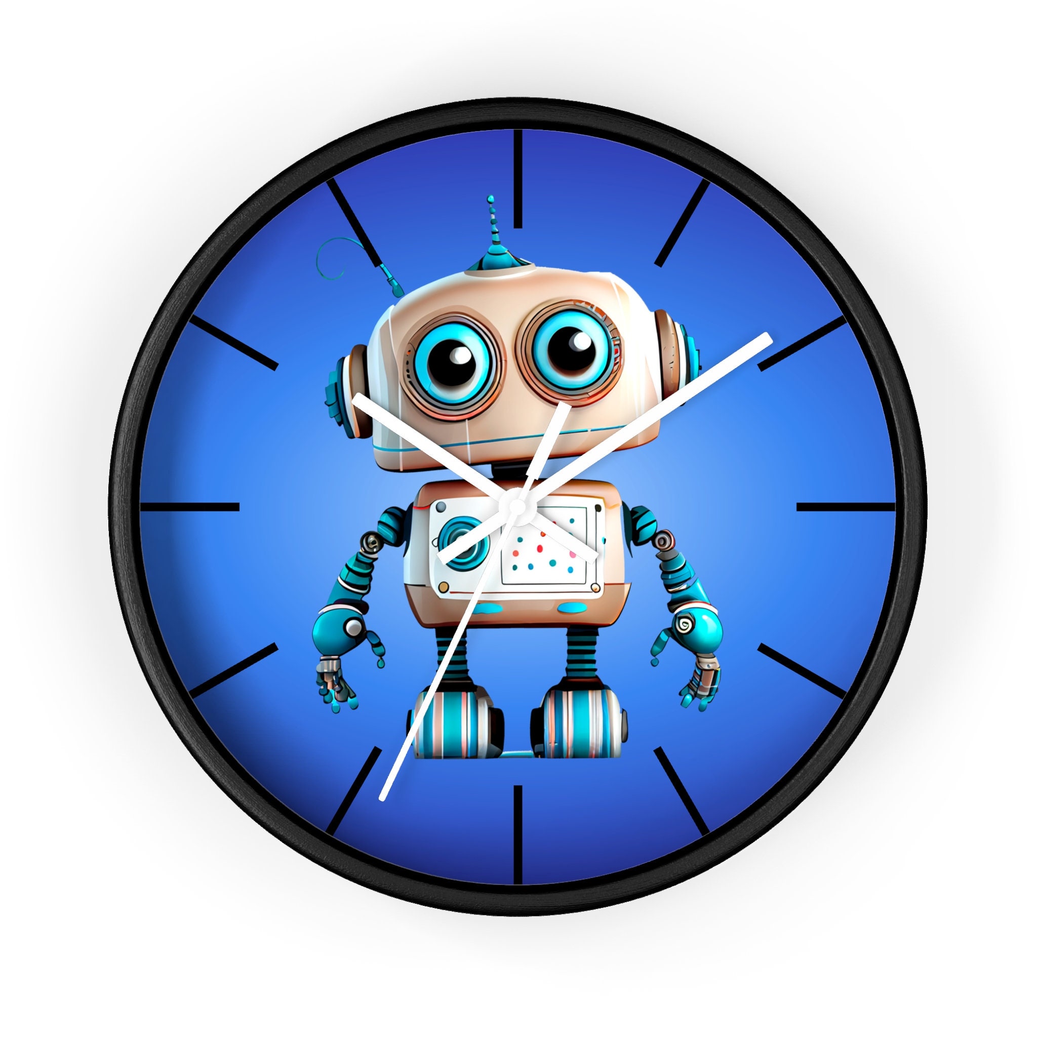 Boy Robot Wall Clock, Robot Clock, Robot Custom Wall Clock - Etsy Australia