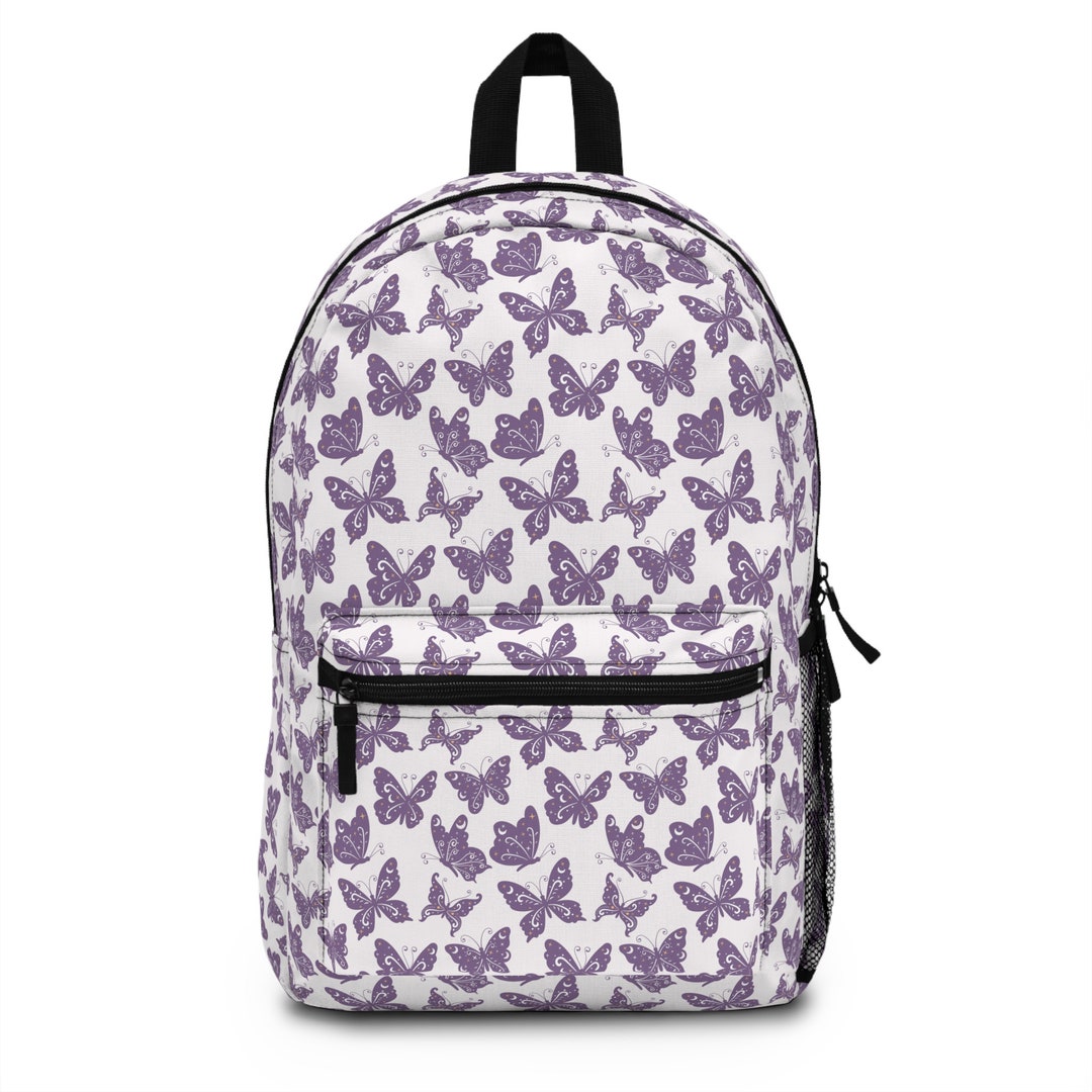 Butterfly Backpack, Purple Butterfly Backpack - Etsy