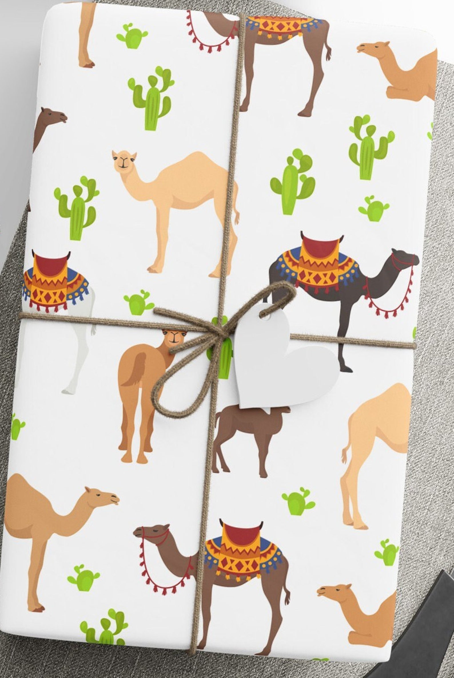 Camel Wrapping Papers, Camel Gifts Wrapping Paper, Camel Birthday Gifts ...