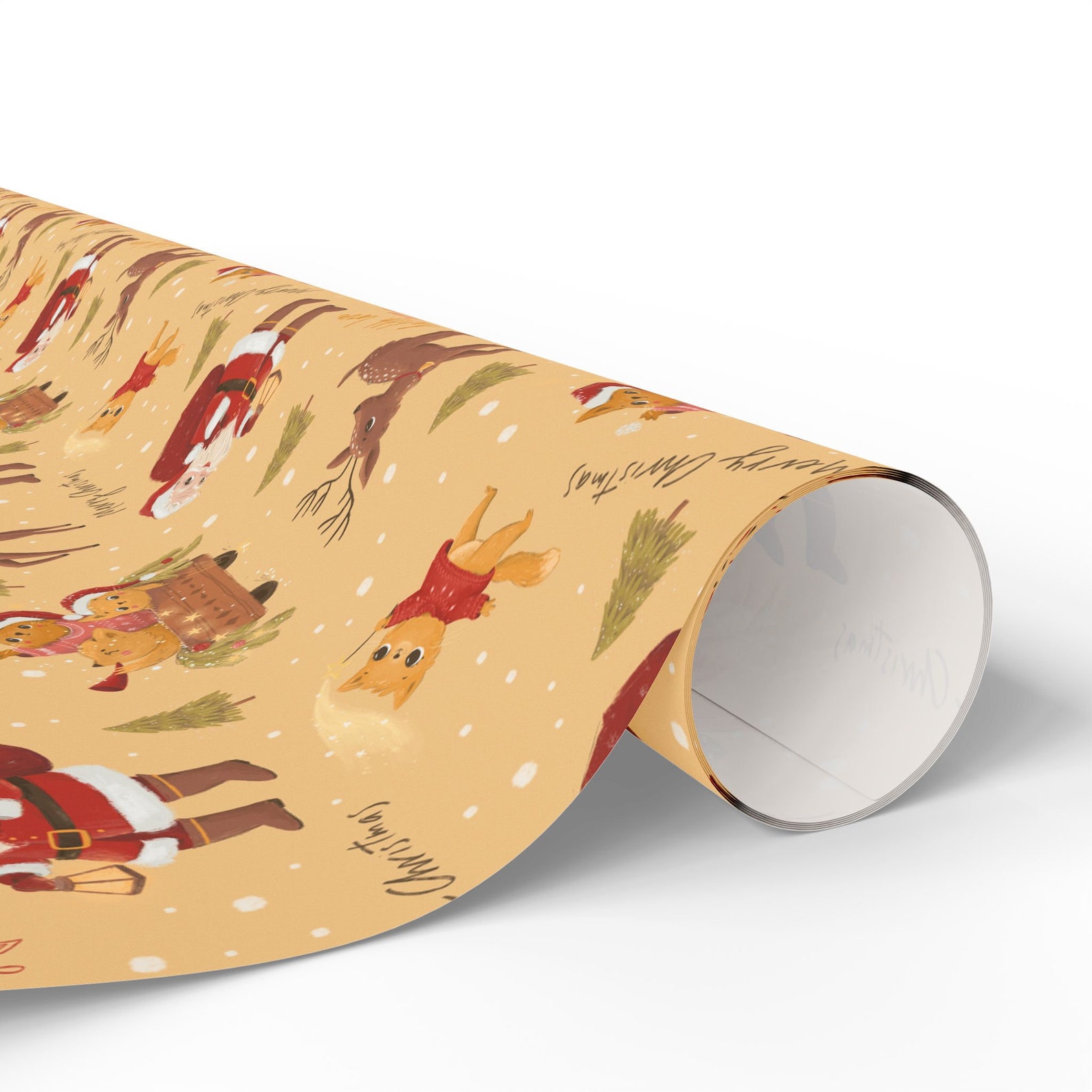 Santa Claus Wrapping Papers, Santa Gifts Wrapping Paper Roll, Christmas ...