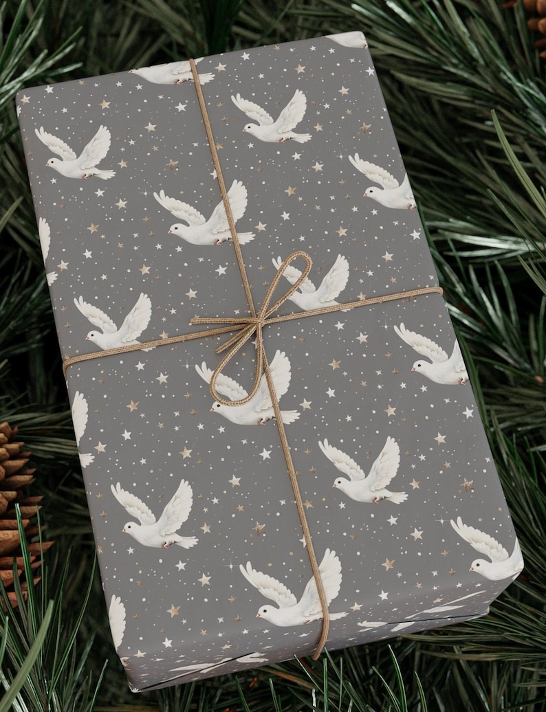 Dove Wrapping Papers, White Doves Gifts Wrapping Paper Roll, Dove Gifts ...