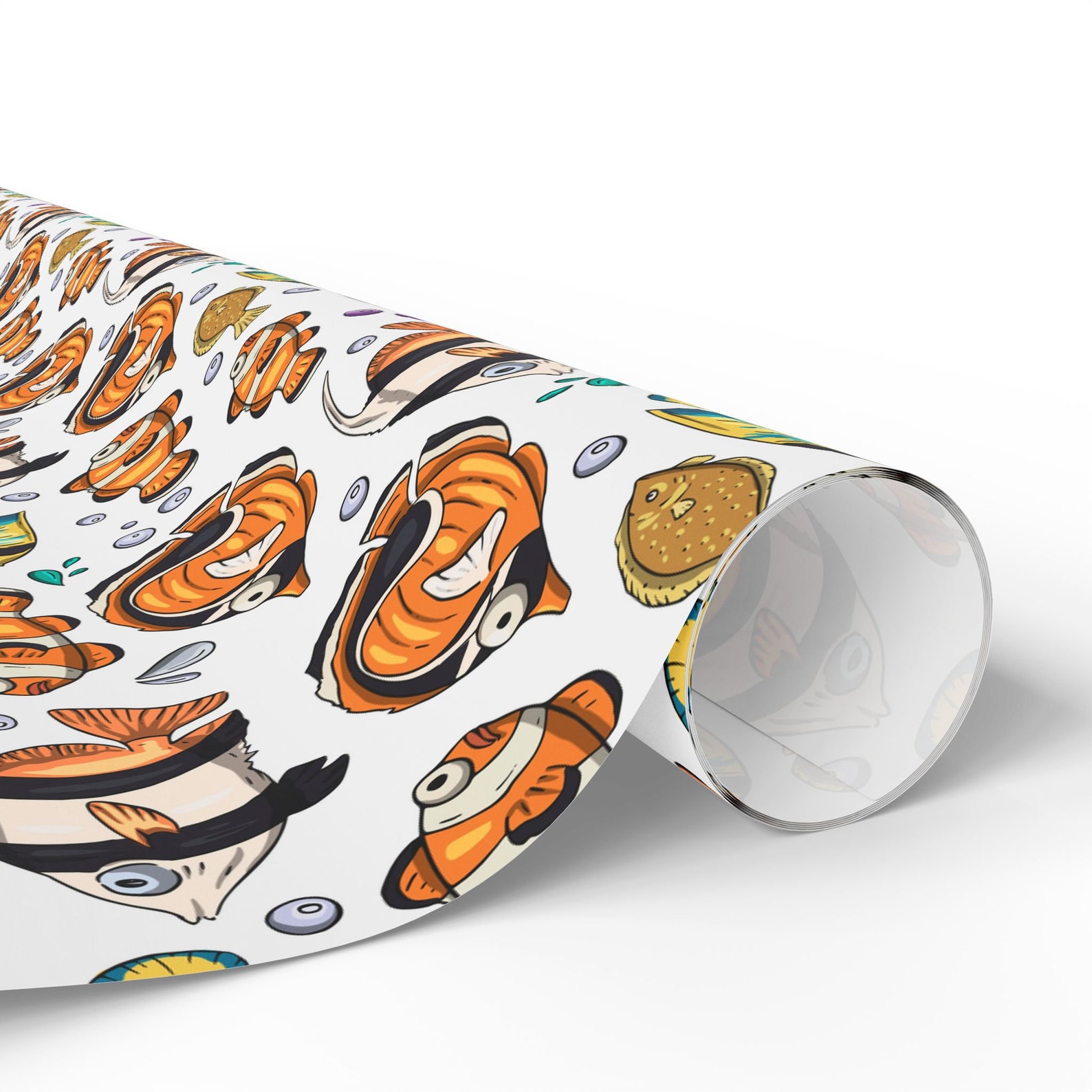 Fish Wrapping Papers, Fish Gifts Wrapping Paper Roll, Fish Party Gifts ...