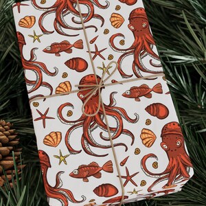 Octopus Wrapping Papers, Octopus Gifts Wrapping Paper Roll, Octopus ...