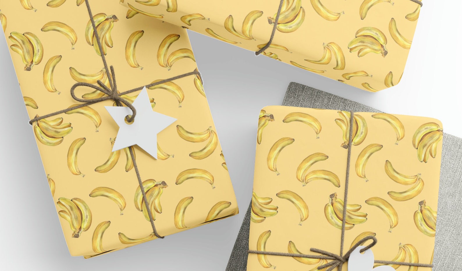 Bananas Wrapping Paper, Banana Birthday Gift Wrapping Paper, Banana ...