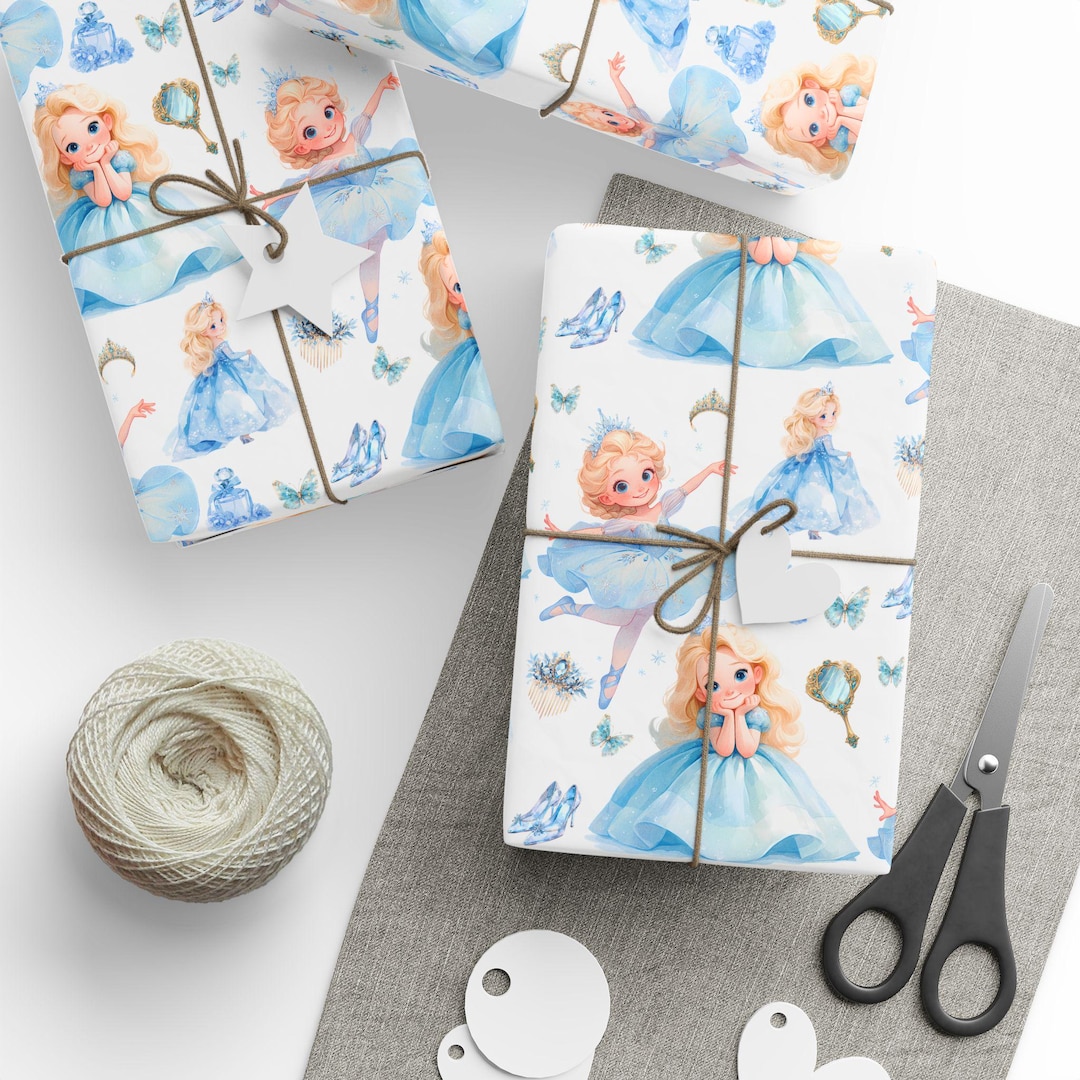 Princess Ballerina Wrapping Paper, Ballerina Gift Wrap for Kids ...
