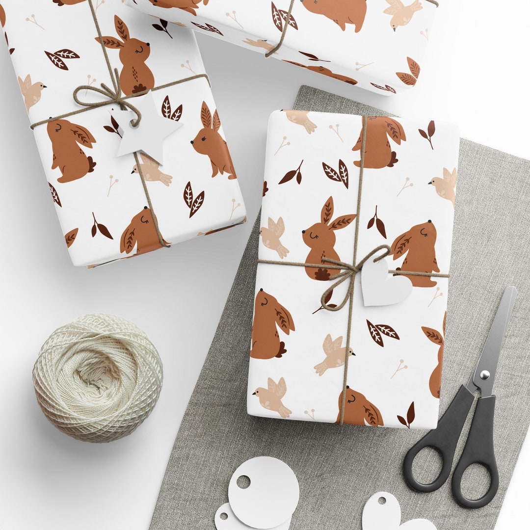 Bunny Wrapping Papers, Bunny Rabbit Gifts Wrapping Paper, Bunny and ...