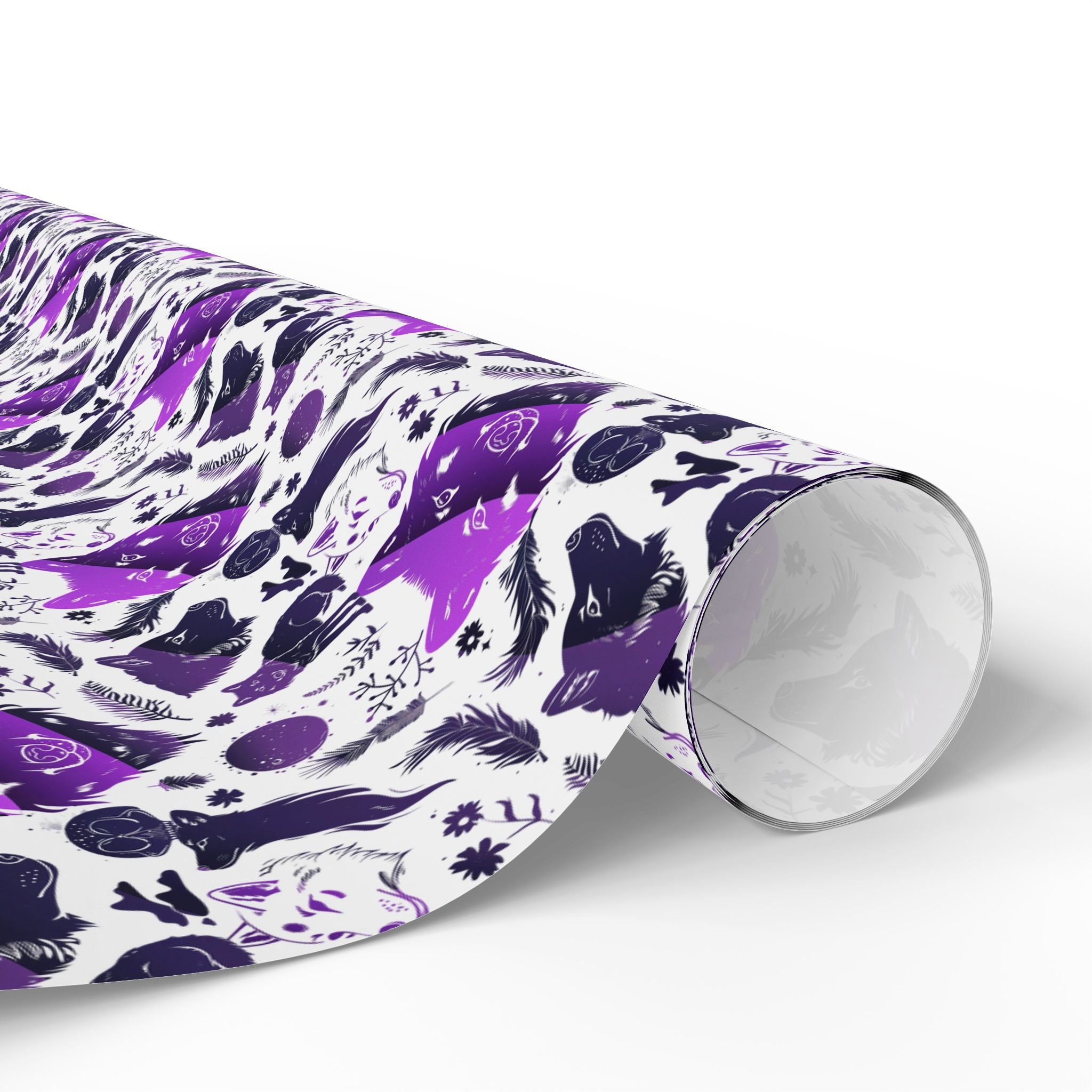Wolf Wrapping Paper Roll, Wolf Birthday Gifts Wrapping Paper Roll, Wolf ...