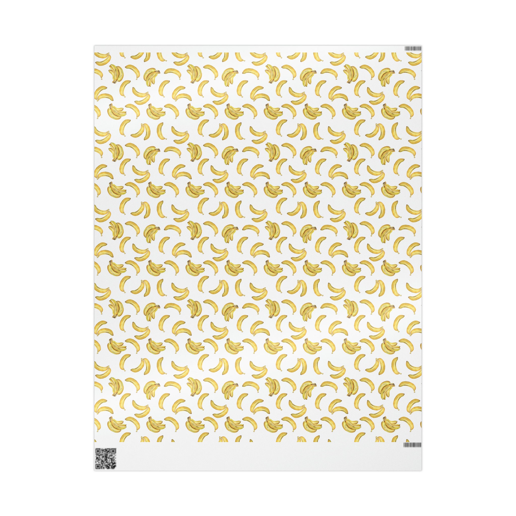 Banana Wrapping Paper, Bananas Birthday Gift Wrapping Paper, Banana ...