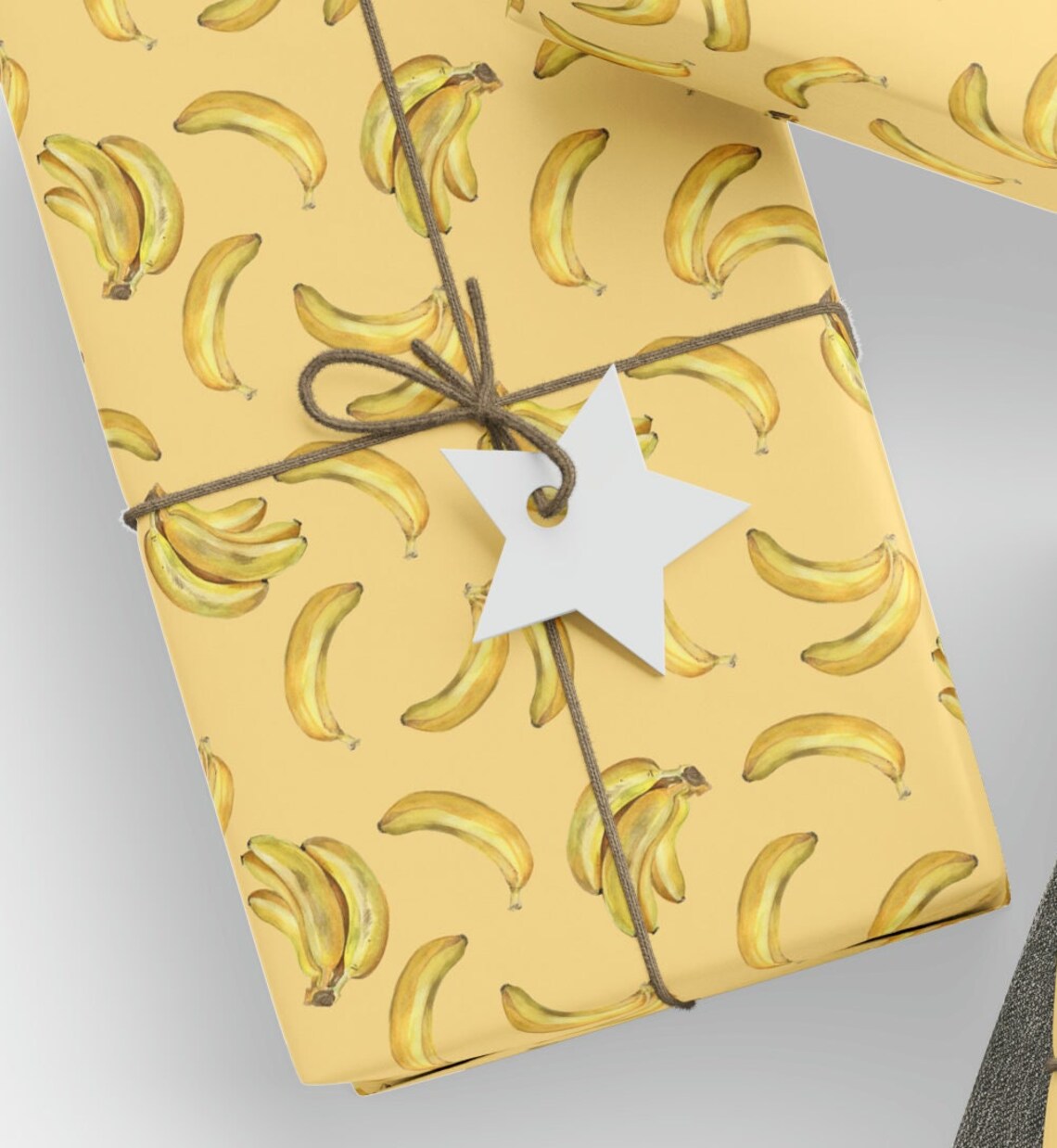 Bananas Wrapping Paper, Banana Birthday Gift Wrapping Paper, Banana ...