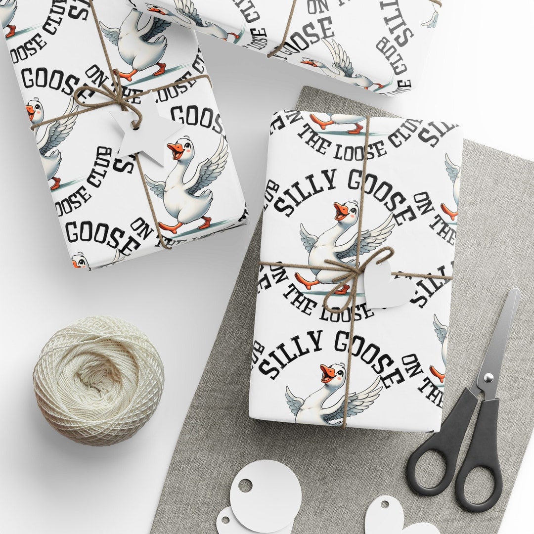 Goose Wrapping Papers, Silly Goose on the Loose Gifts Wrapping Paper ...
