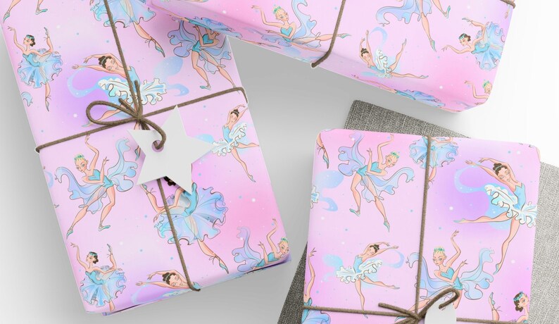 Ballet Wrapping Papers, Ballerina Gifts Wrapping Paper, Ballet Dancer ...
