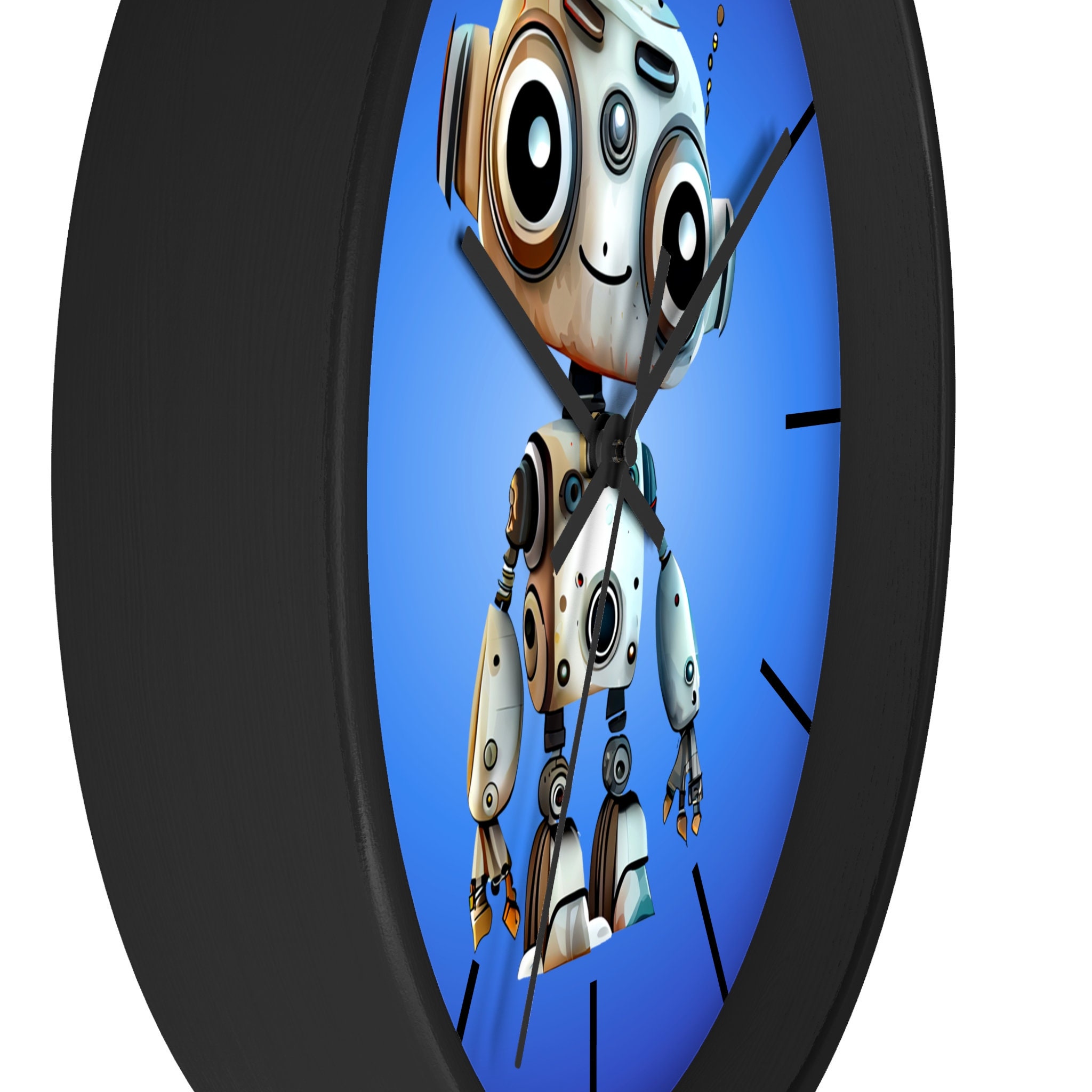 Happy Robot Wall Clock, Robot Boy Birthday Gift Clock, Robot Clock - Etsy