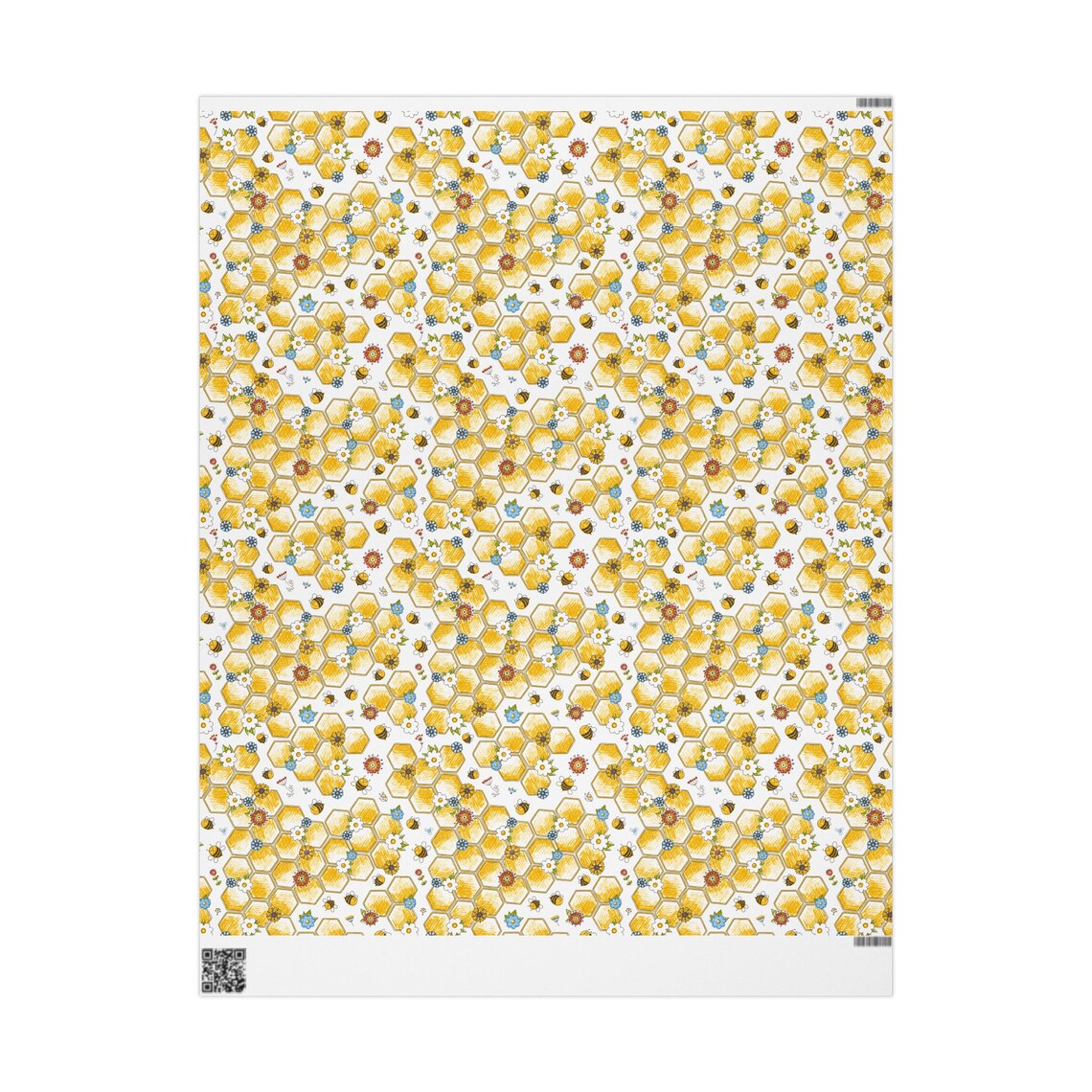 Bee Wrapping Papers, Beehive Gifts Wrapping Paper Roll, Bee Birthday ...