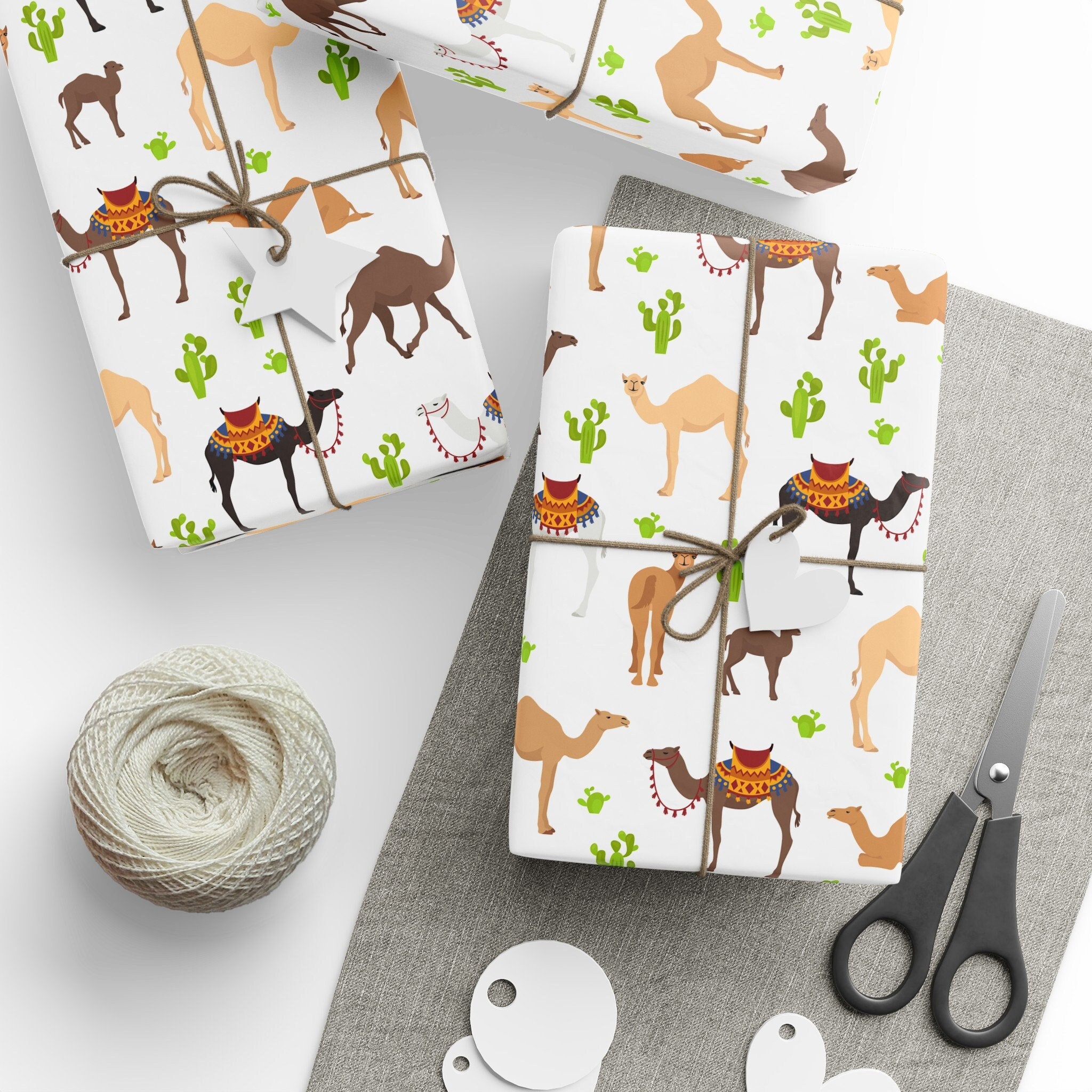 Camel Wrapping Papers, Camel Gifts Wrapping Paper, Camel Birthday Gifts ...