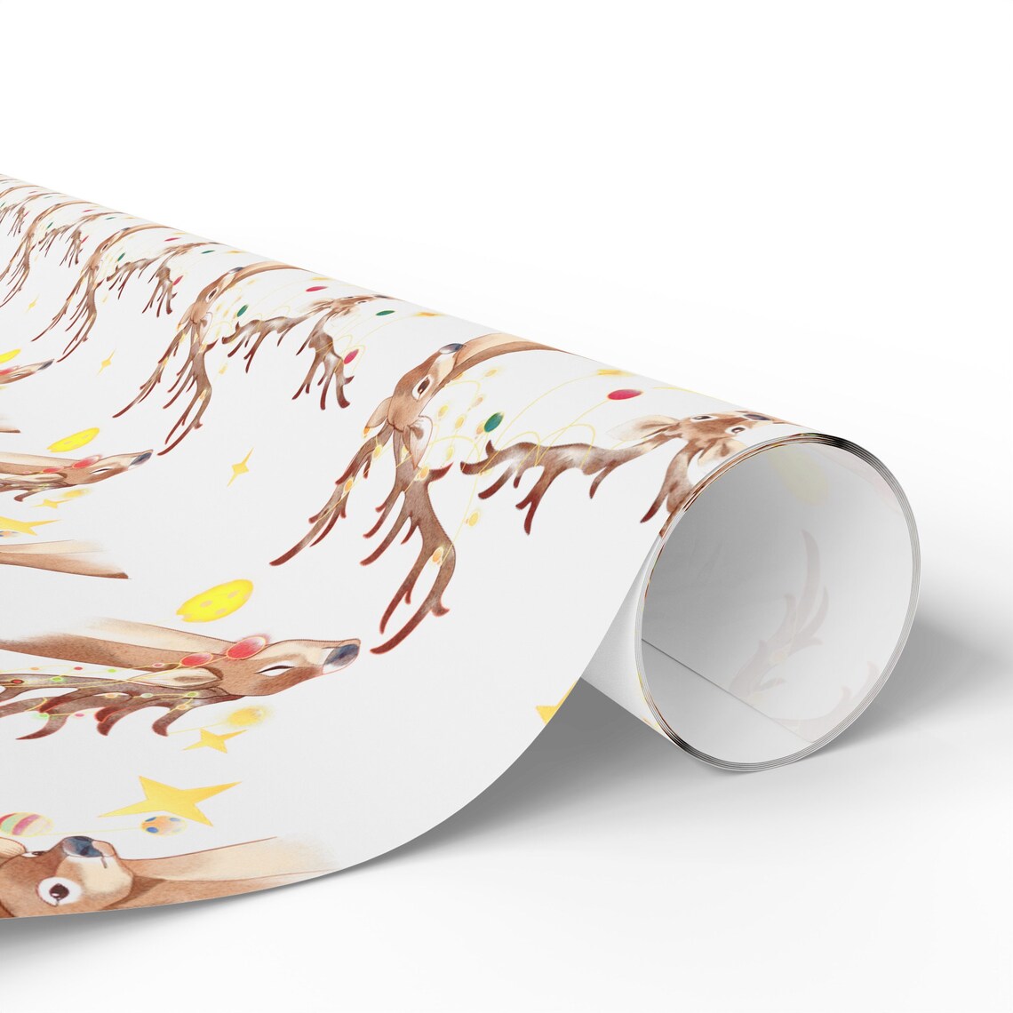 Deer Wrapping Papers, Reindeer Gift Wrapping Paper, Christmas Deer ...