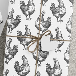 Chicken Wrapping Papers, Chicken Gifts Wrapping Paper Roll, Chicken ...